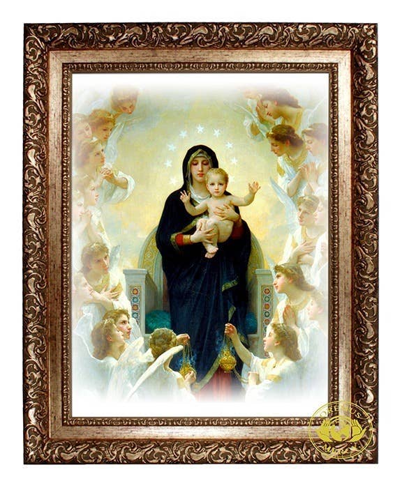 Regina Angelorum – Blessed Virgin Mary Artwork | Catholic Wall Art by ...