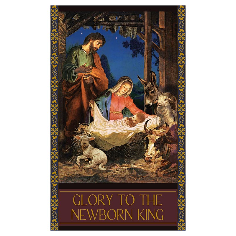 Glory to the Newborn King Banner — Agapao Store
