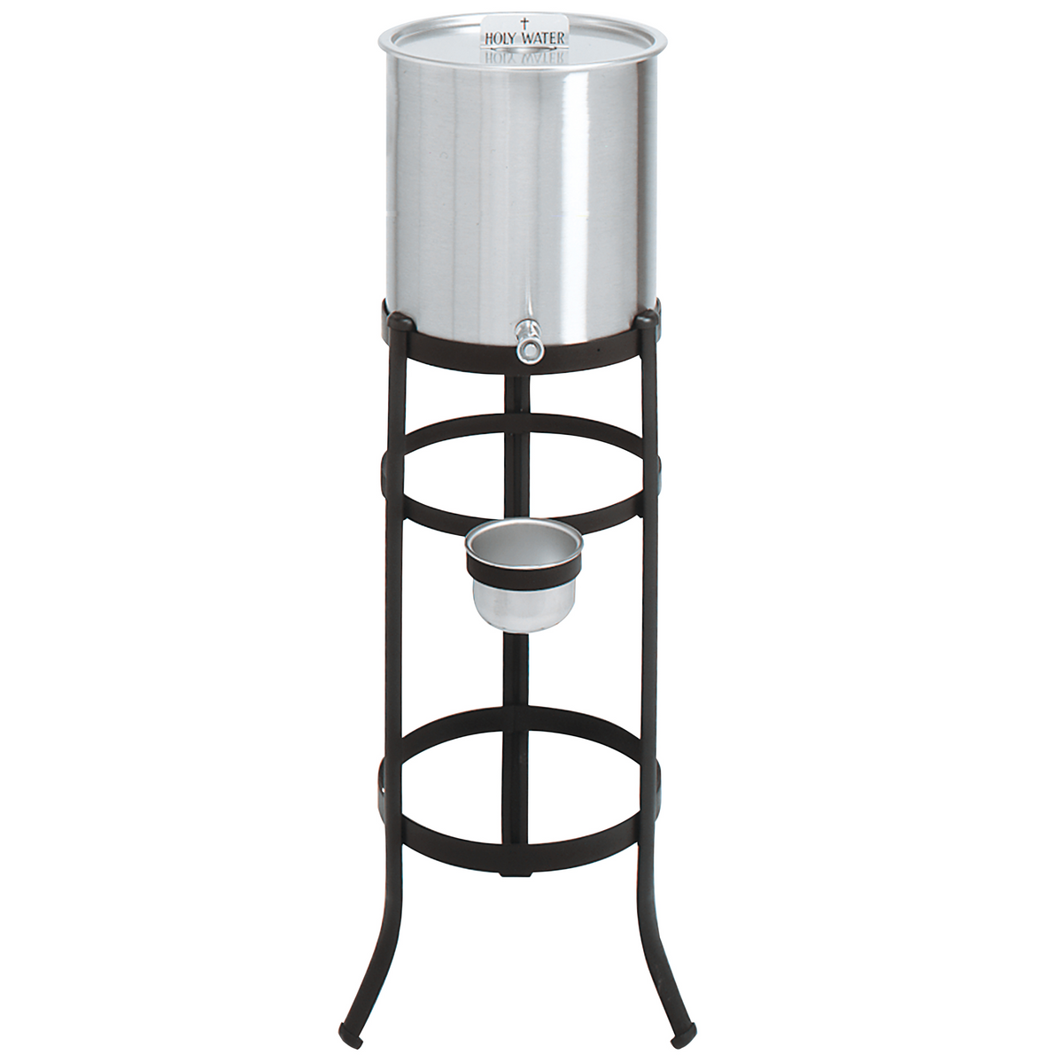 K445-5 Holy Water Tank with Stand – 5 Gallon Capacity, Antique Black F ...