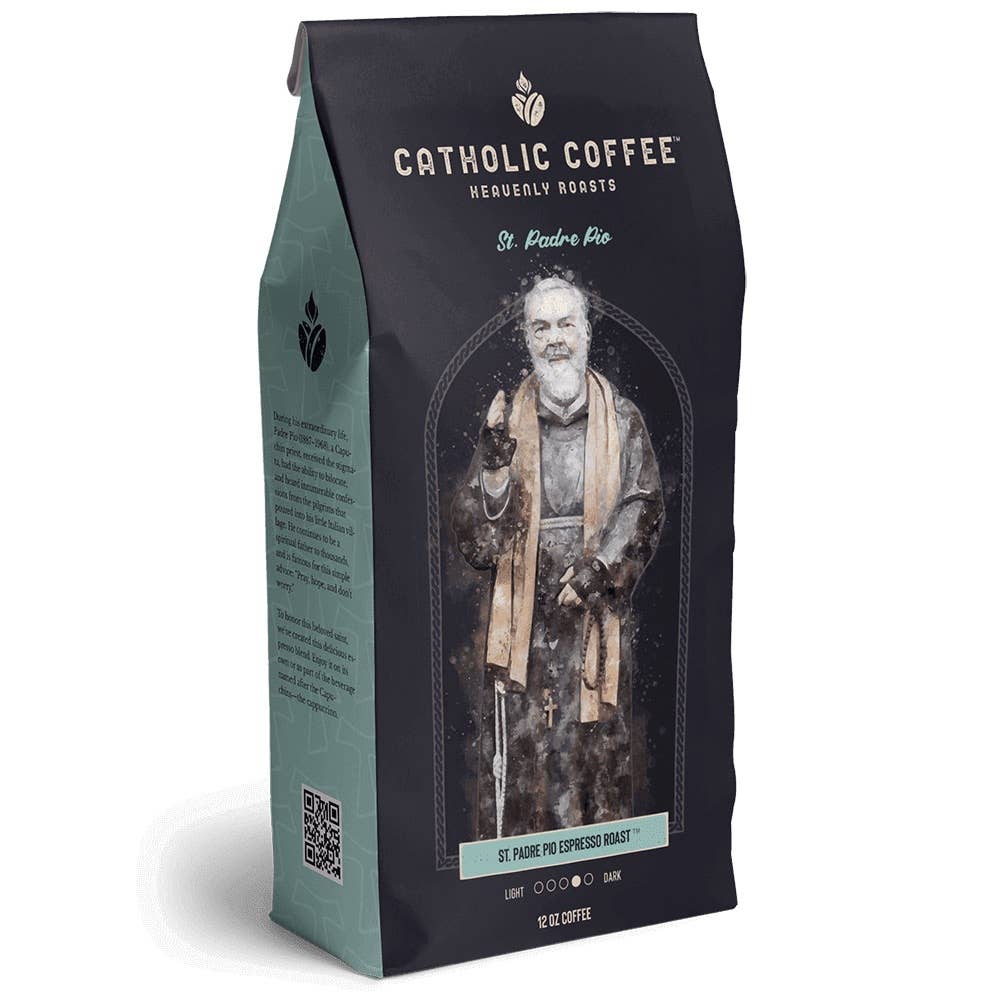 Padre Pio Deep Italian-Inspired Roast Espresso – Catholic Coffee Blend ...