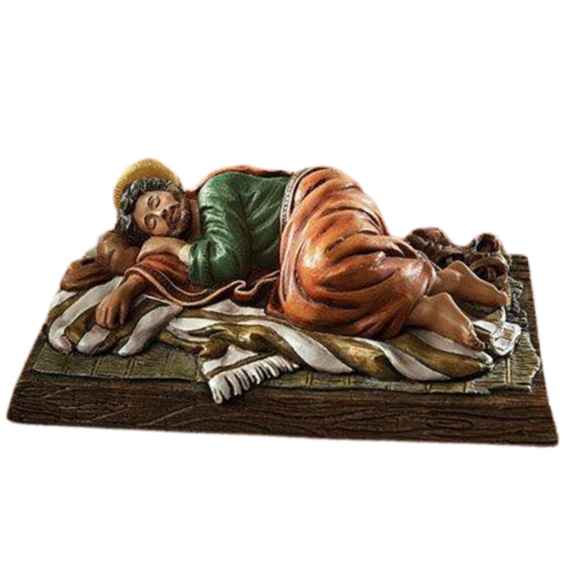 Sleeping Saint Joseph 6" L Figurine — Agapao Store