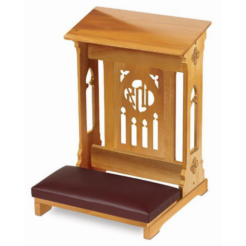 Florentine Collection IHS Designed Kneeler - Medium Oak Stain — Agapao ...