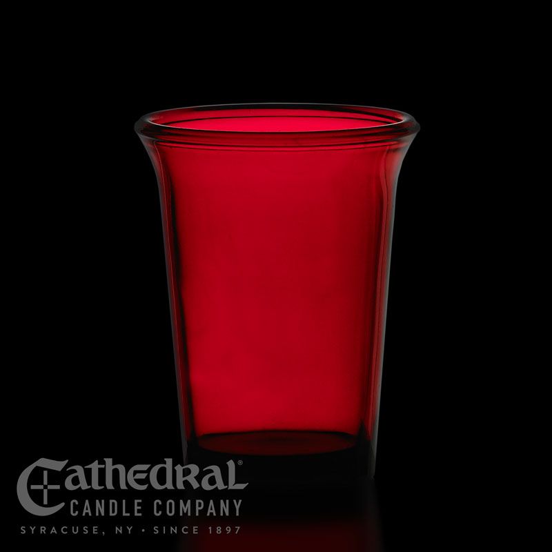 24-Hour (Flared Top) Votive Light Glasses - 6 Color Variants - (12 pie ...