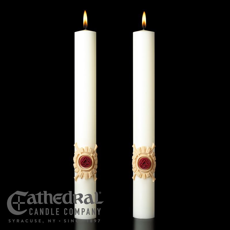 Complementing Altar Candle - Cathedral Candle - Holy Trinity - 4 Sizes — Agapao Store