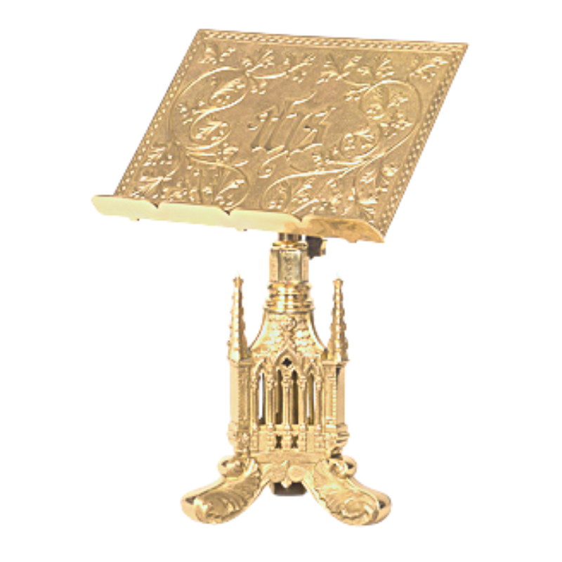 Gothic Style Missal Bible Sacramentary Stand in Solid Brass — Agapao Store