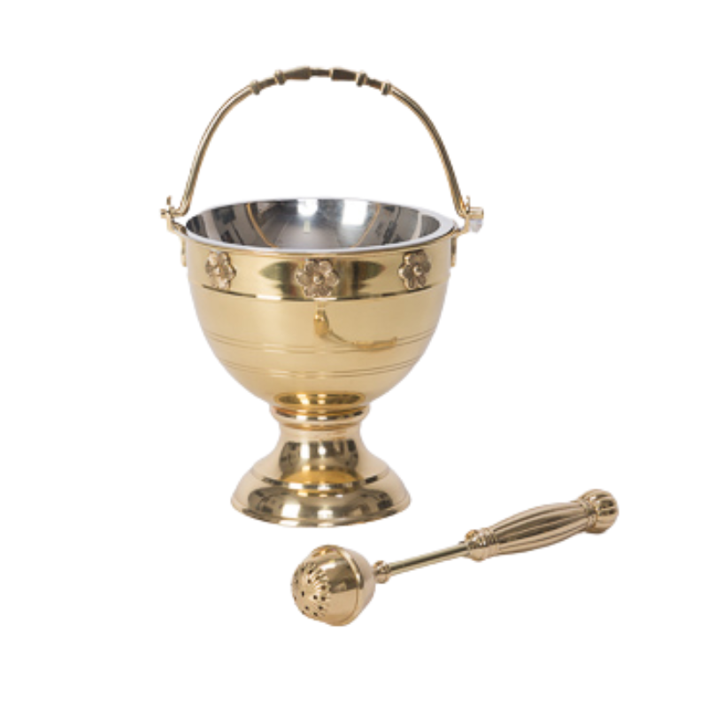 Large Holy Water Bucket and Sprinkler — Agapao Store