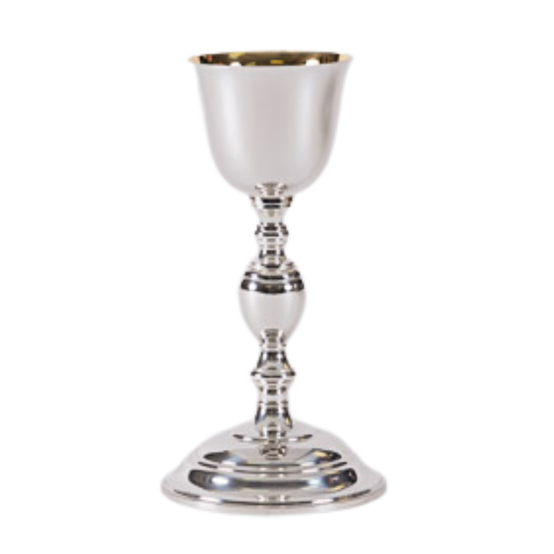 Simple Solid Sterling Silver Byzantine Style Chalice — Agapao Store