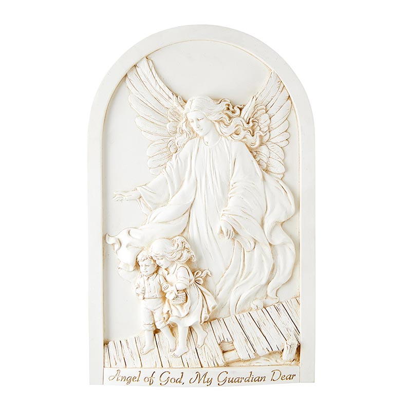 White Guardian Angel Plaque — Agapao Store