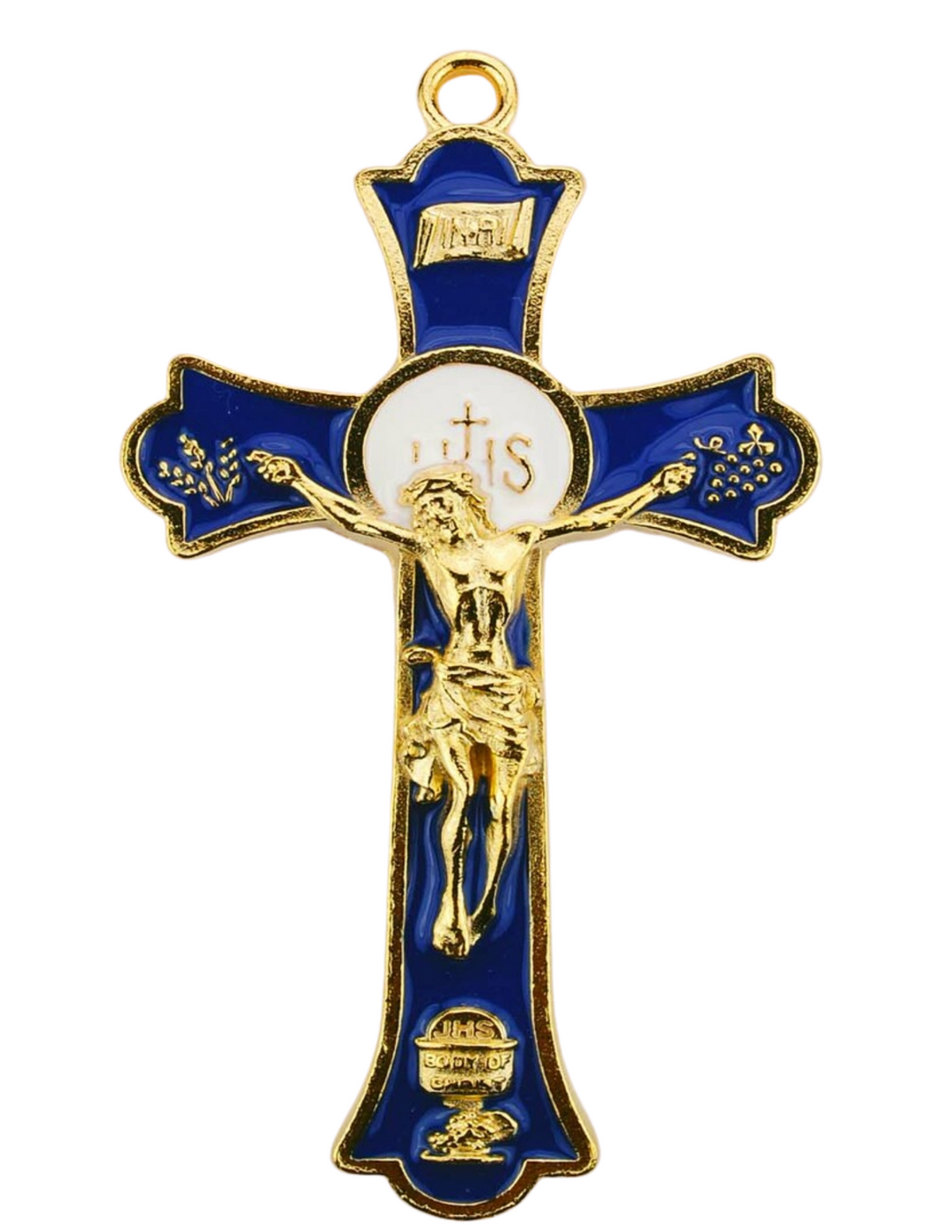 Blue Holy Mass Crucifix — Agapao Store